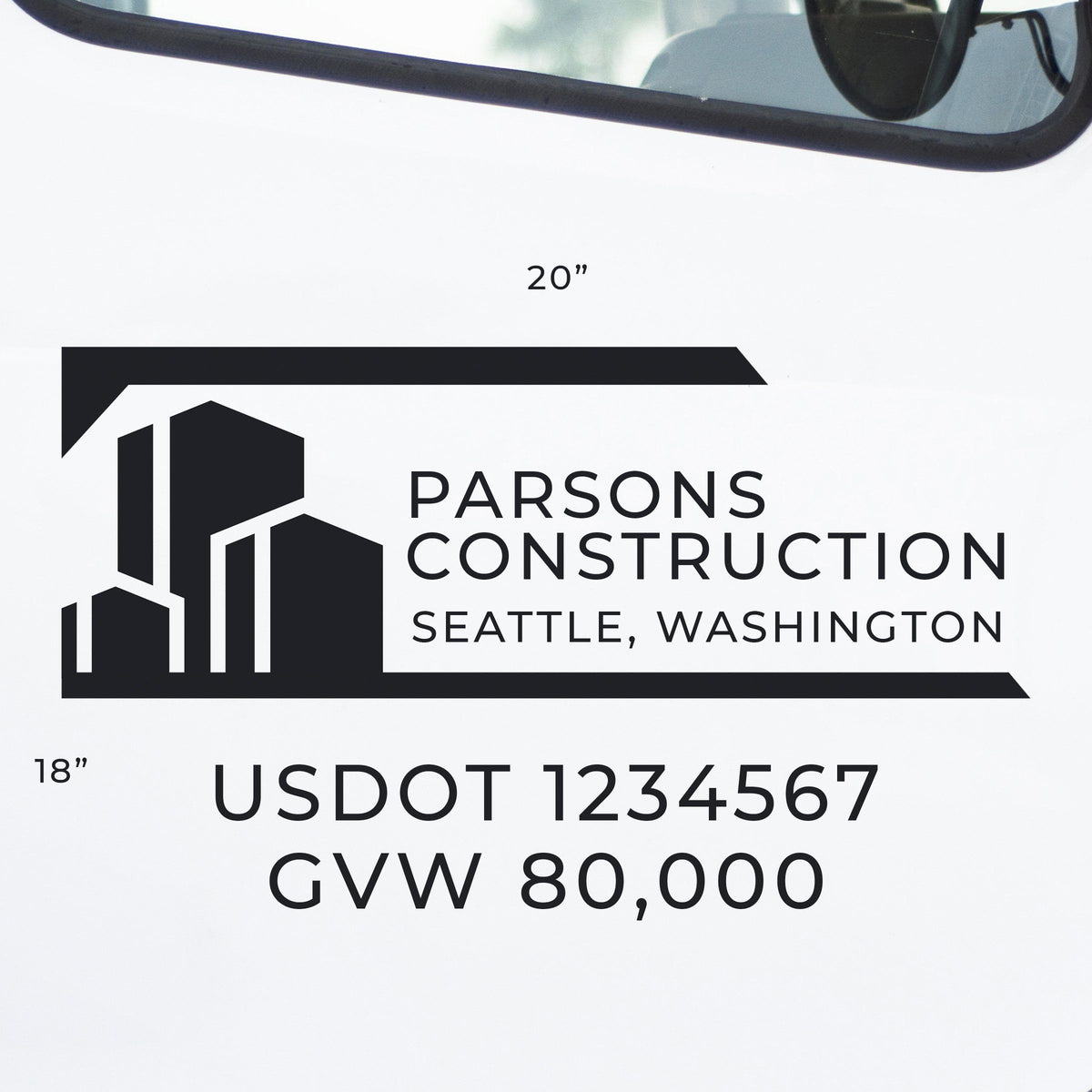Construction & Builders Truck Decal, 2 Pack – US Decals