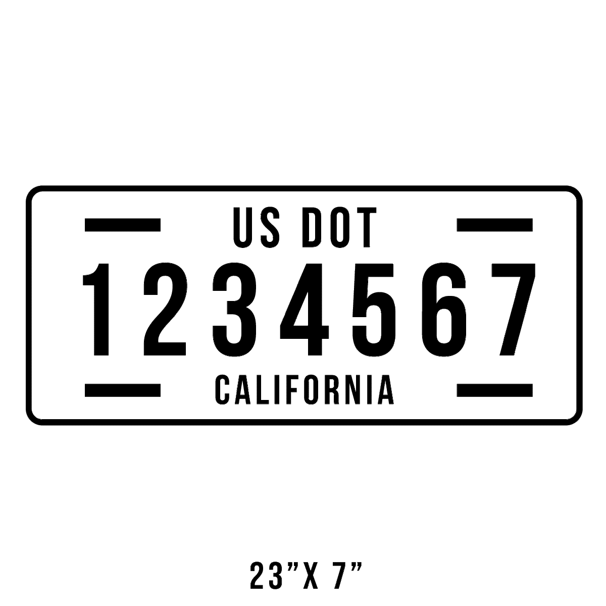 USDOT Number Decal Sticker, 2 Pack – US Decals