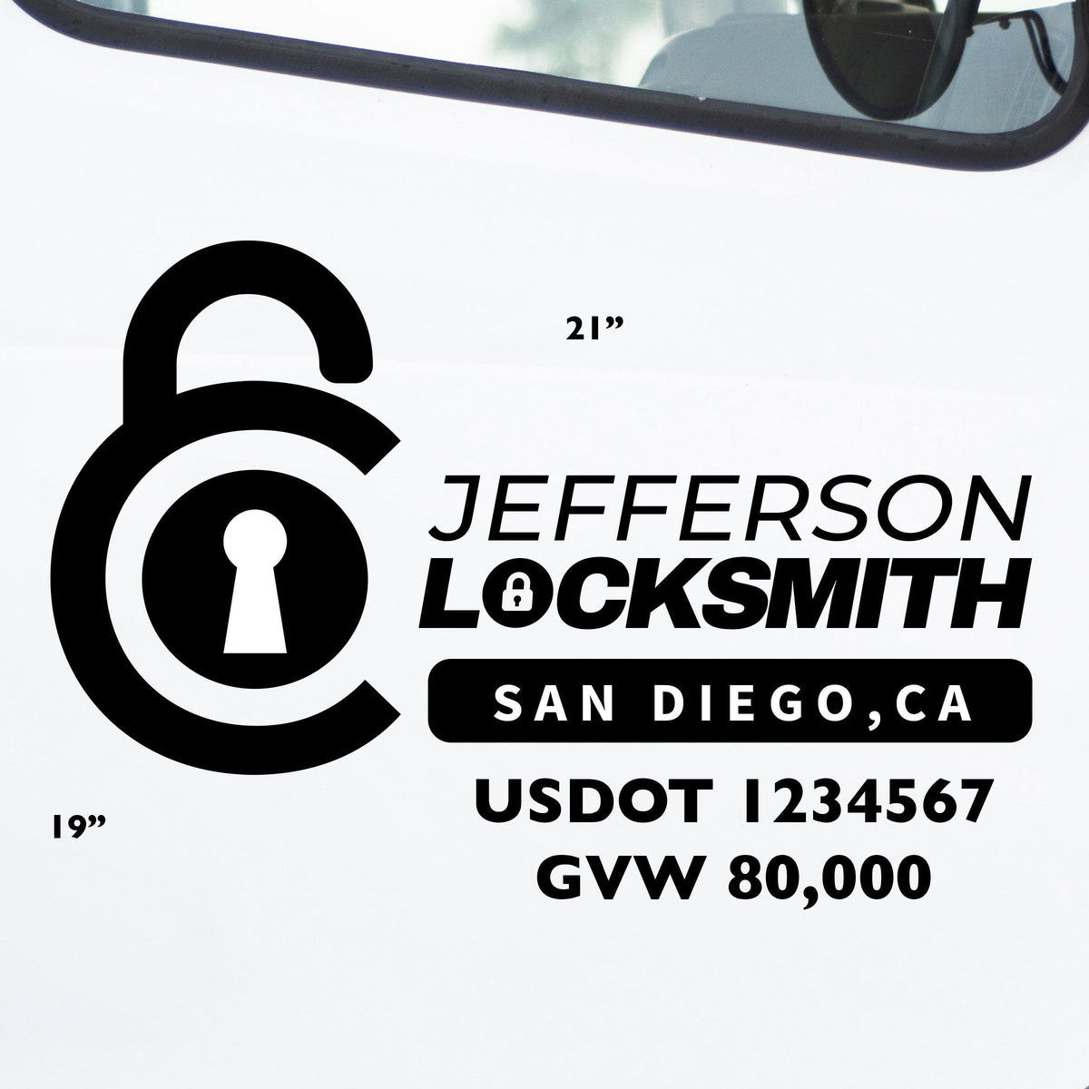 Locksmith Truck Decal, 2 Pack – US Decals