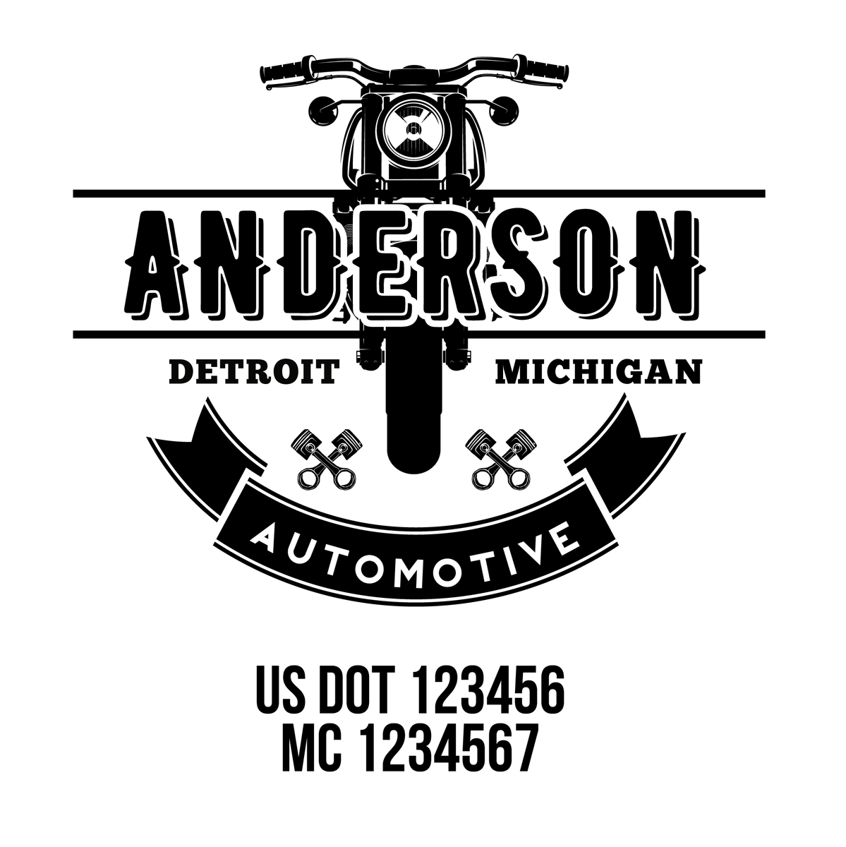 Mechanic, Auto Repair, Auto Body Shop Company Decal, 2 Pack – US Decals