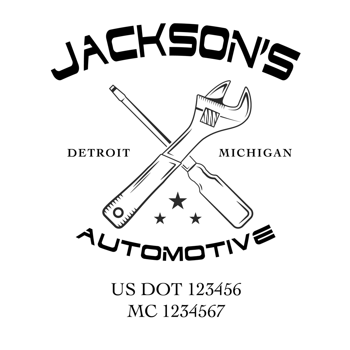 Mechanic, Auto Repair, Auto Body Shop Company Decal, 2 Pack – US Decals