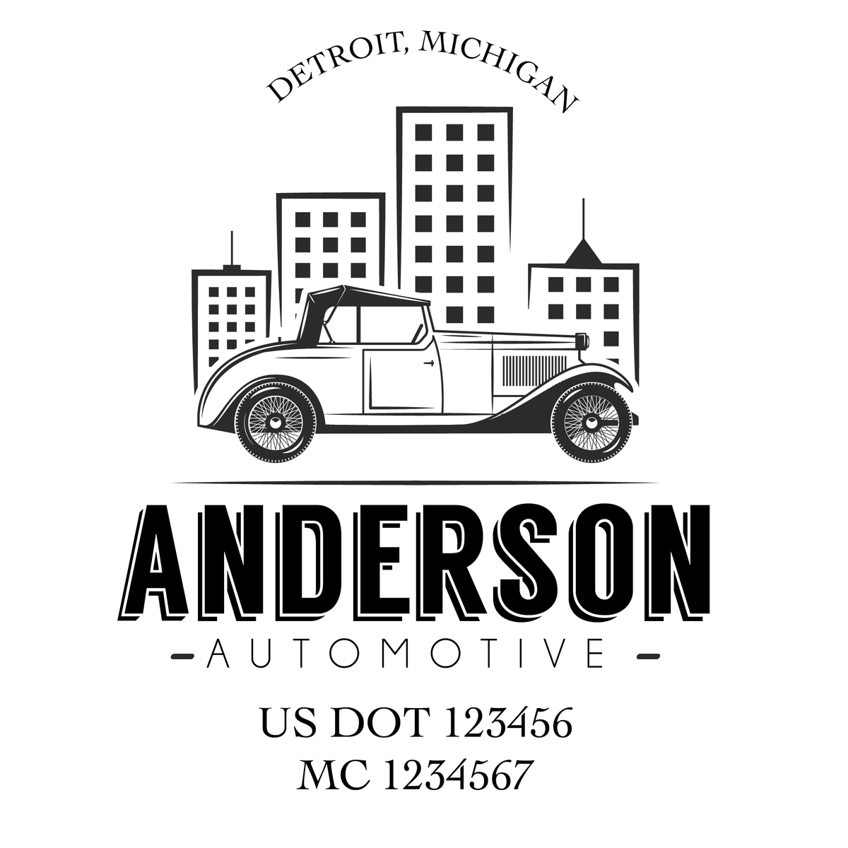 Mechanic, Auto Repair, Auto Body Shop Company Decal, 2 Pack – US Decals