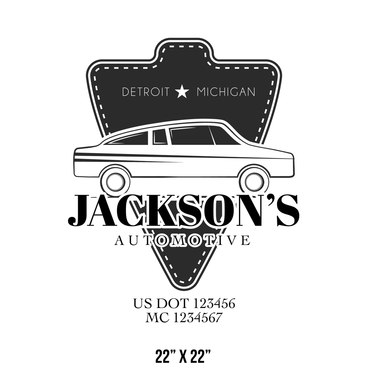 Mechanic, Auto Repair, Auto Body Shop Company Decal, 2 Pack – US Decals