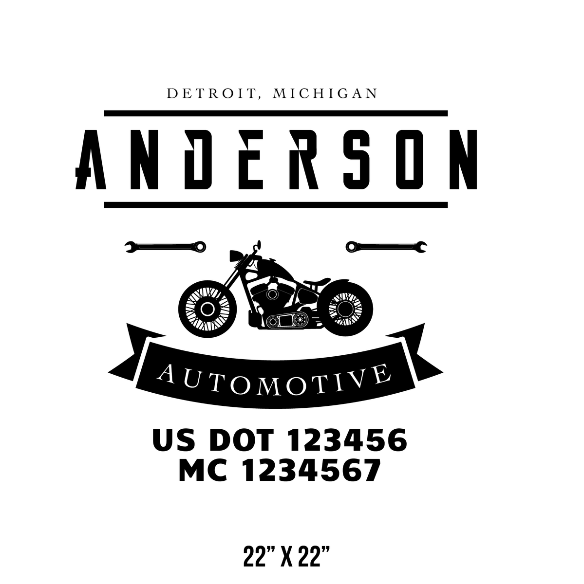 Mechanic, Auto Repair, Auto Body Shop Company Decal, 2 Pack – US Decals