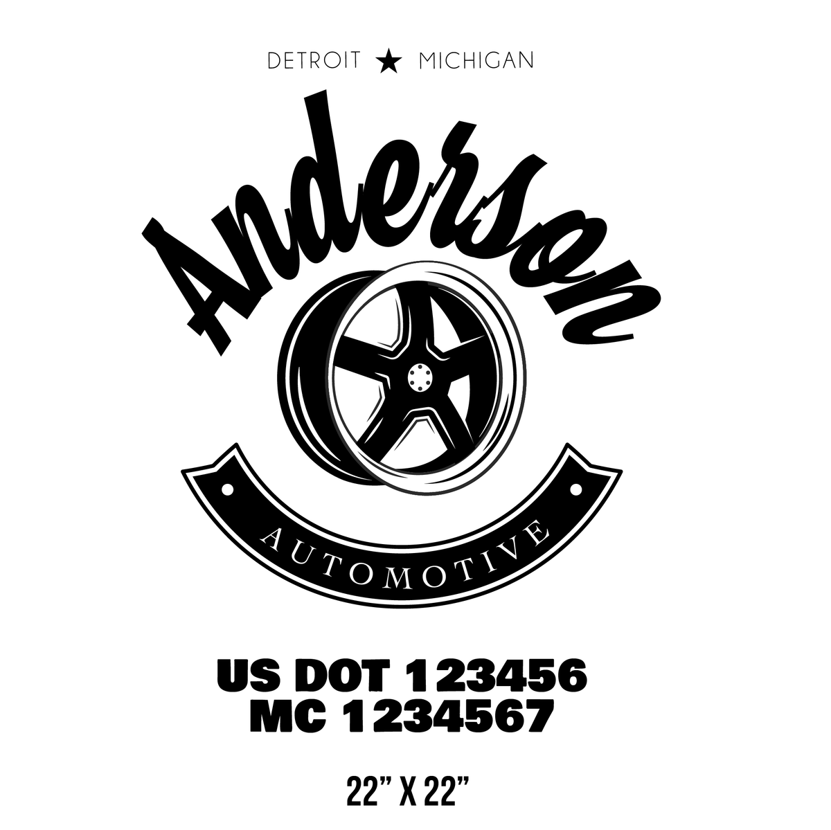 Mechanic, Auto Repair, Auto Body Shop Company Decal, 2 Pack – US Decals