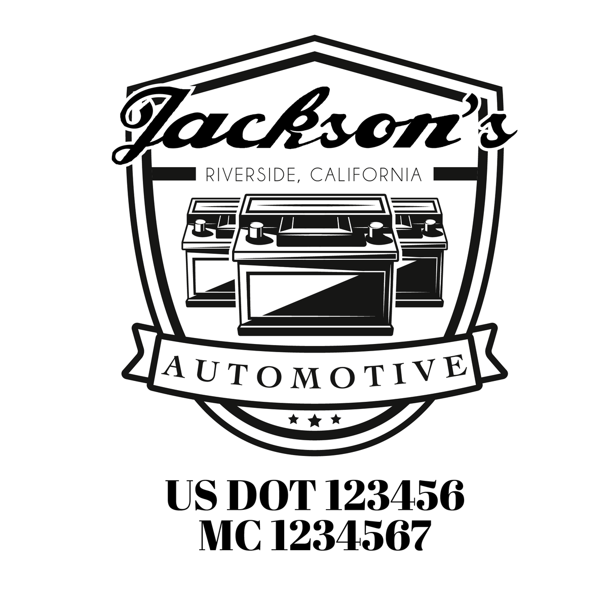 Mechanic, Auto Repair, Auto Body Shop Company Decal, 2 Pack – US Decals