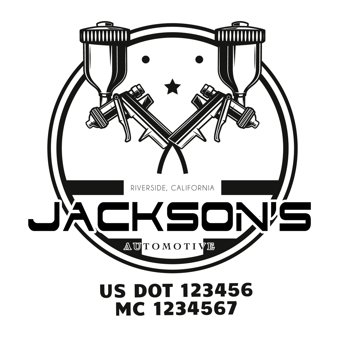 Mechanic, Auto Repair, Auto Body Shop Company Decal, 2 Pack – US Decals