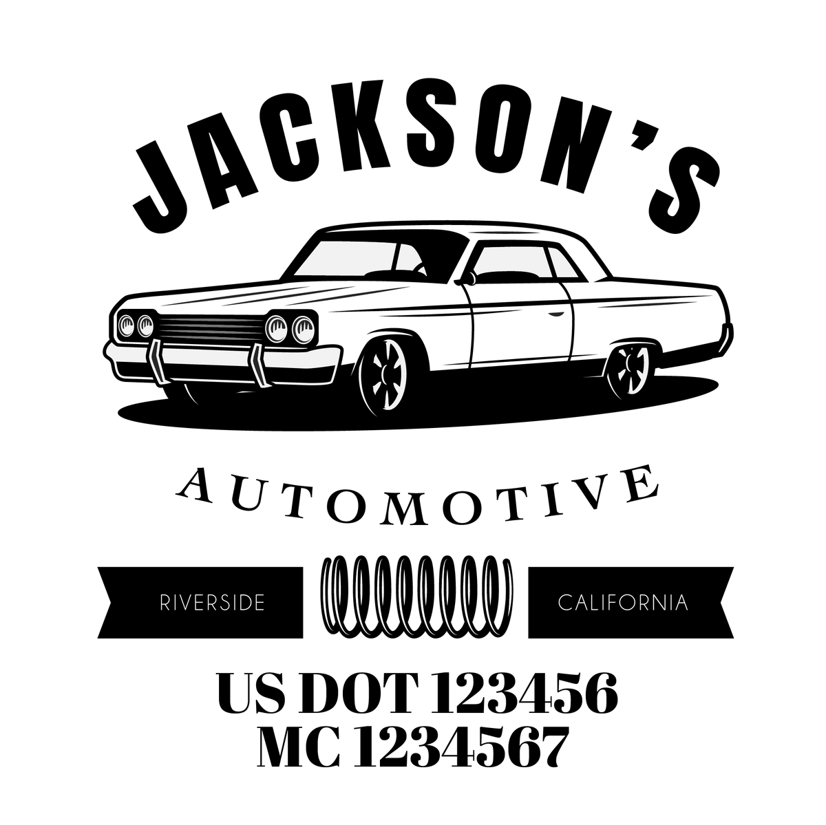 Mechanic, Auto Repair, Auto Body Shop Company Decal, 2 Pack – US Decals