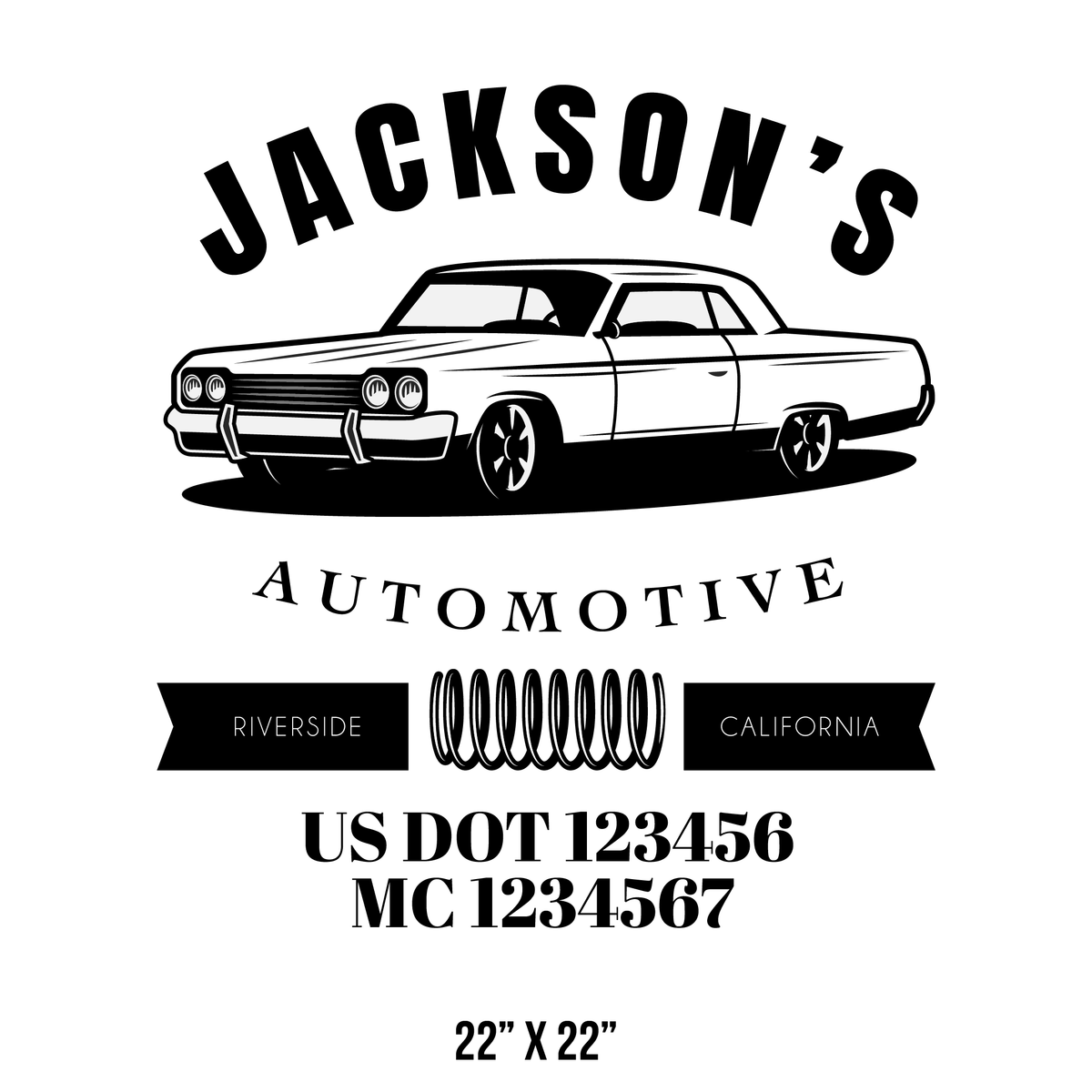 Mechanic, Auto Repair, Auto Body Shop Company Decal, 2 Pack – US Decals