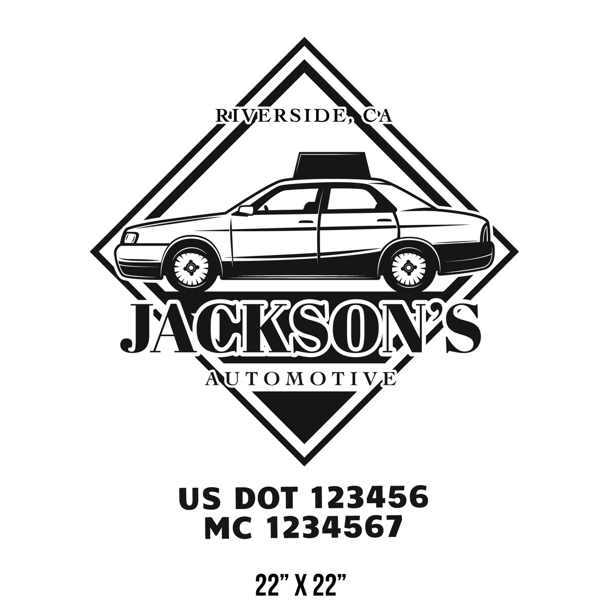 Mechanic, Auto Repair, Auto Body Shop Company Decal, 2 Pack – US Decals