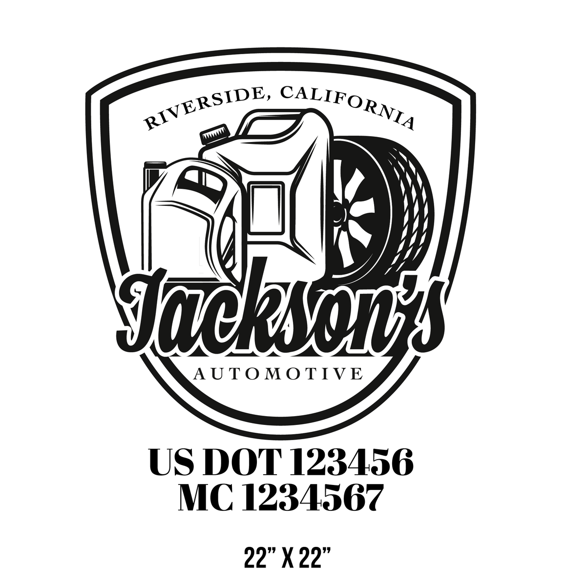 Mechanic, Auto Repair, Auto Body Shop Company Decal, 2 Pack – US Decals