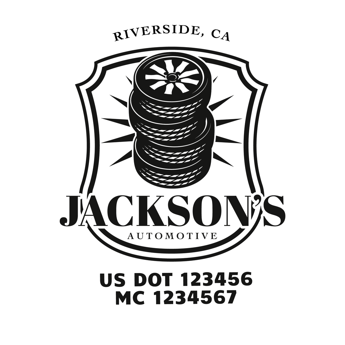 Mechanic, Auto Repair, Auto Body Shop Company Decal, 2 Pack – US Decals