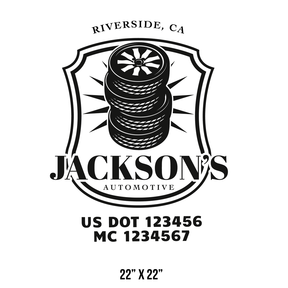 Mechanic, Auto Repair, Auto Body Shop Company Decal, 2 Pack – US Decals