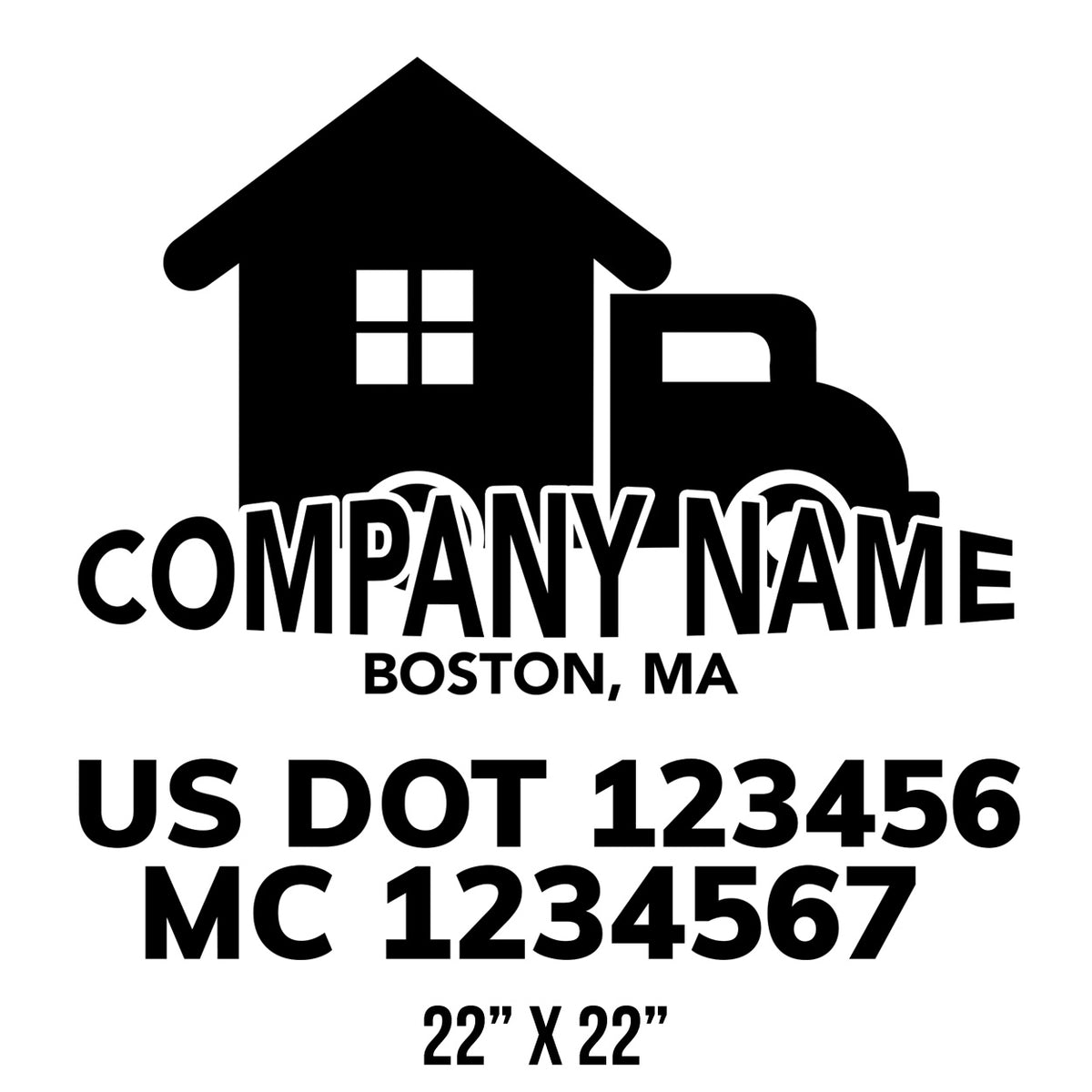 Moving Company Truck Decal, 2 Pack – US Decals