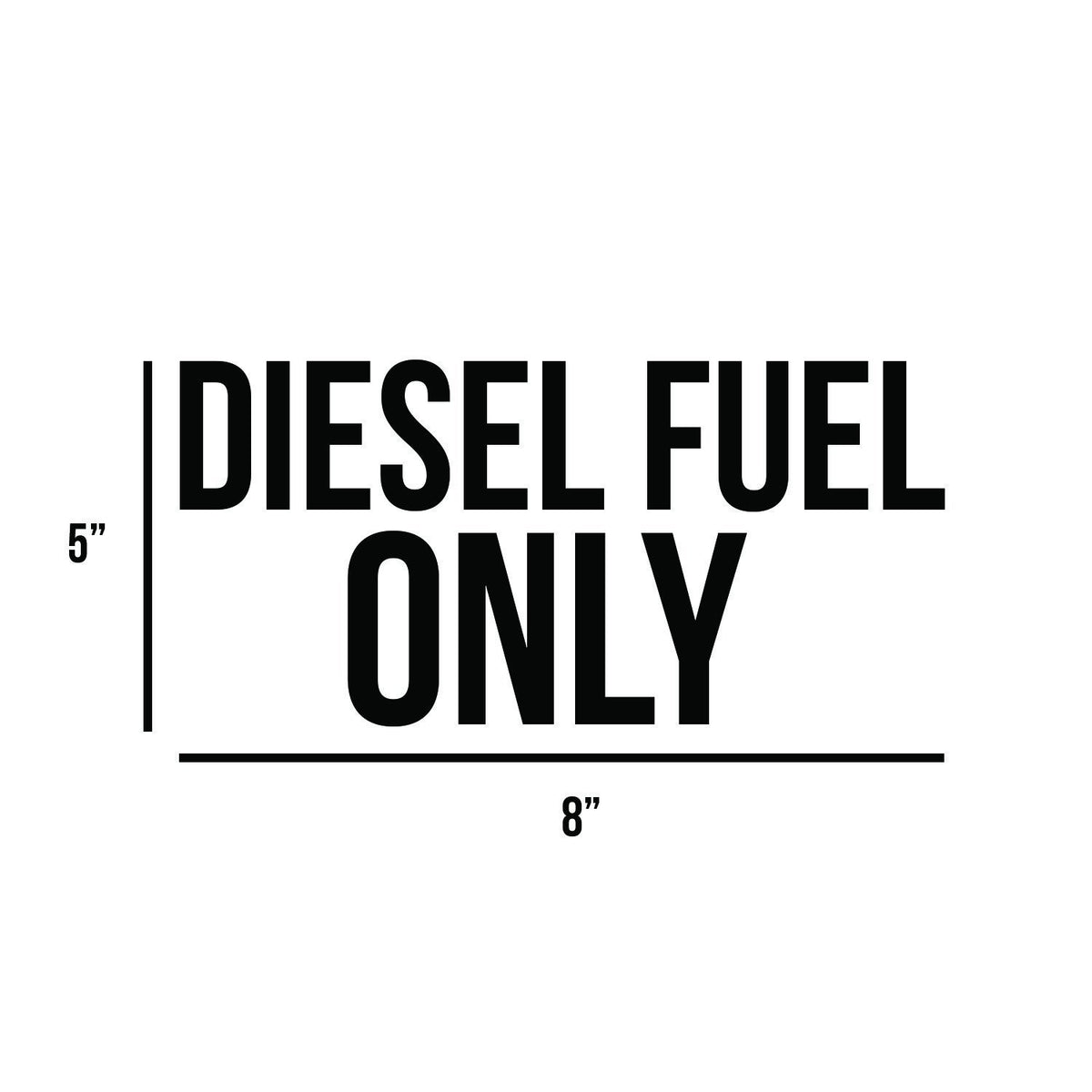 Diesel Fuel Only Decal – US Decals