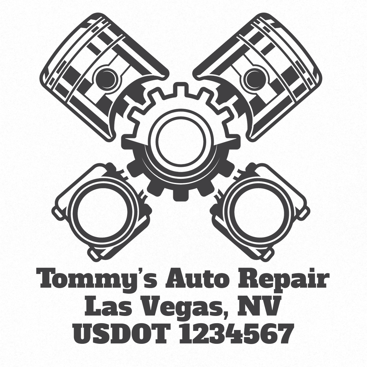 Car Service, Auto Repair, Mechanic Company Name Truck Decal, 2 Pack ...
