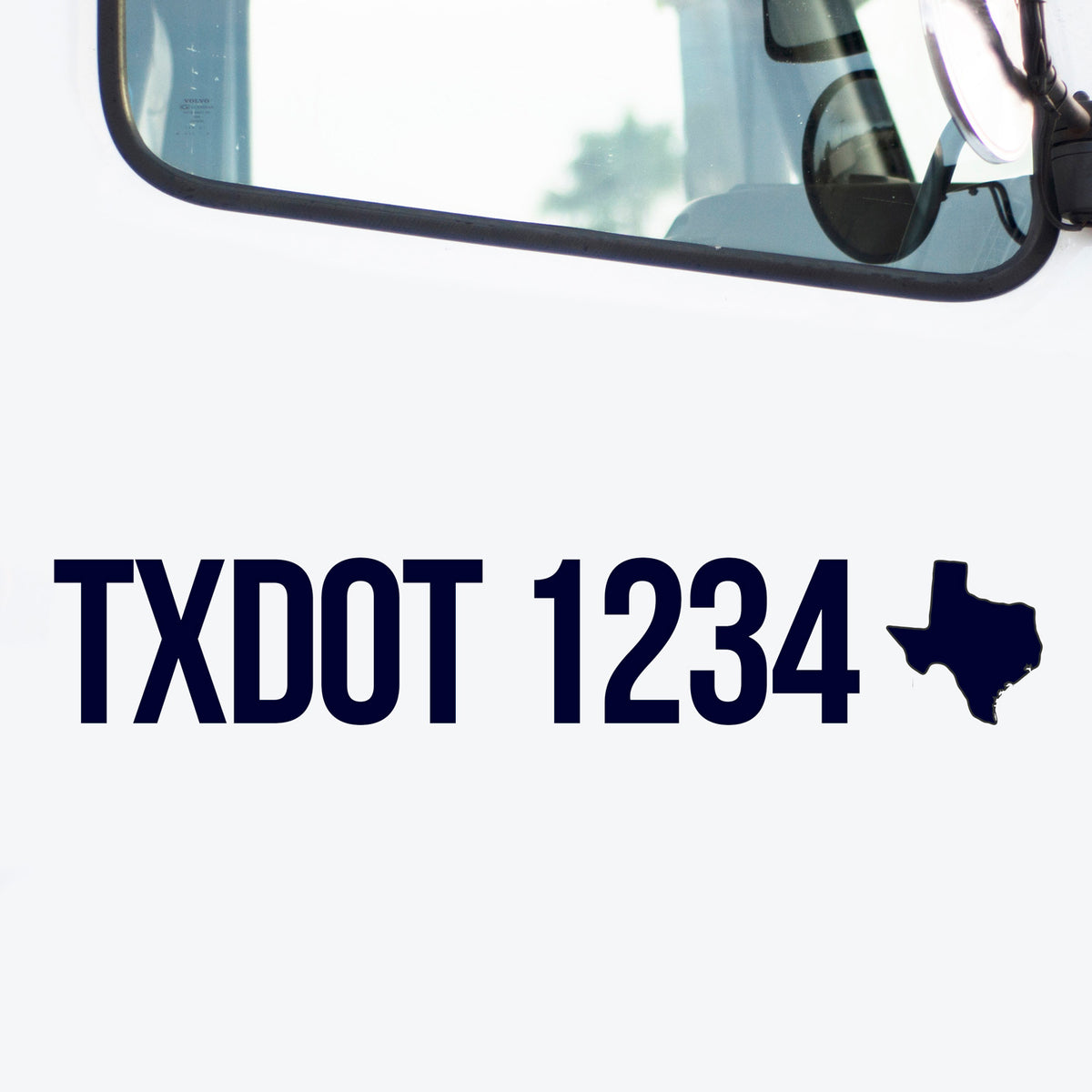 TXDOT Number Decal With TX Outline, 2 Pack – US Decals