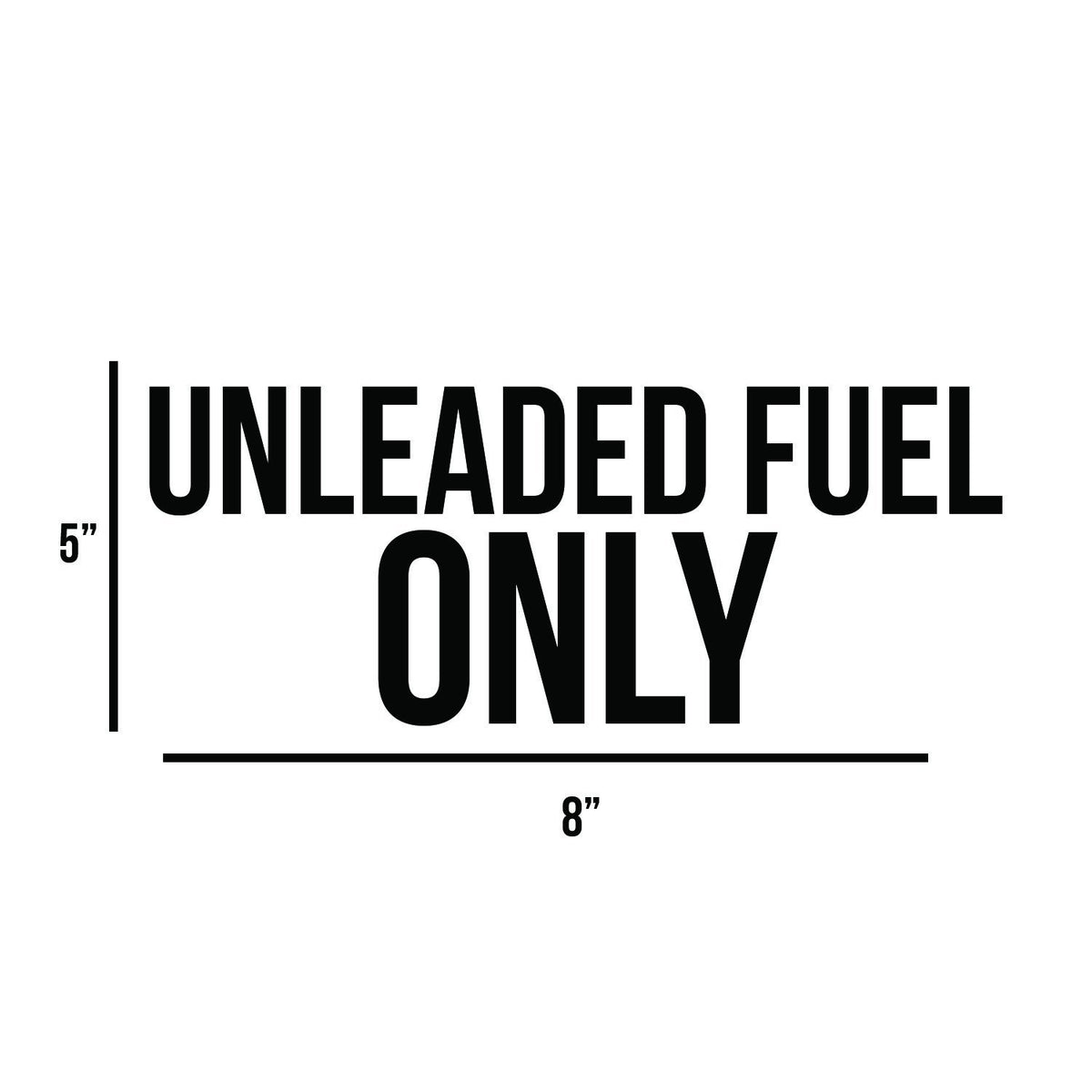 Unleaded Fuel Only Decal – US Decals