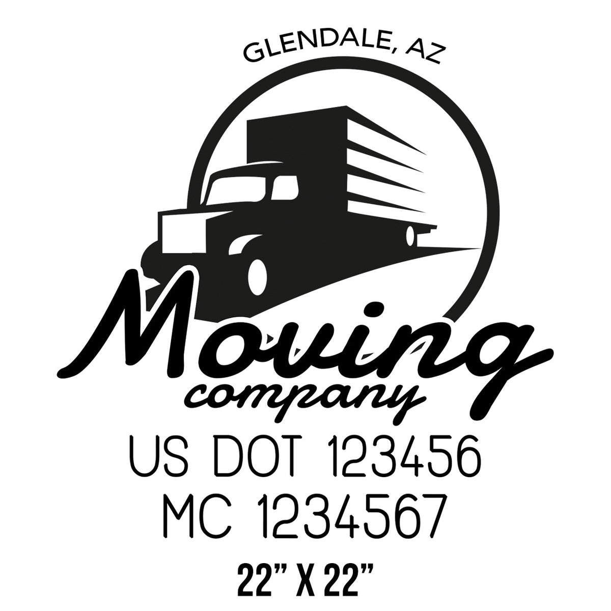 Moving Company Truck Decal, 2 Pack – US Decals