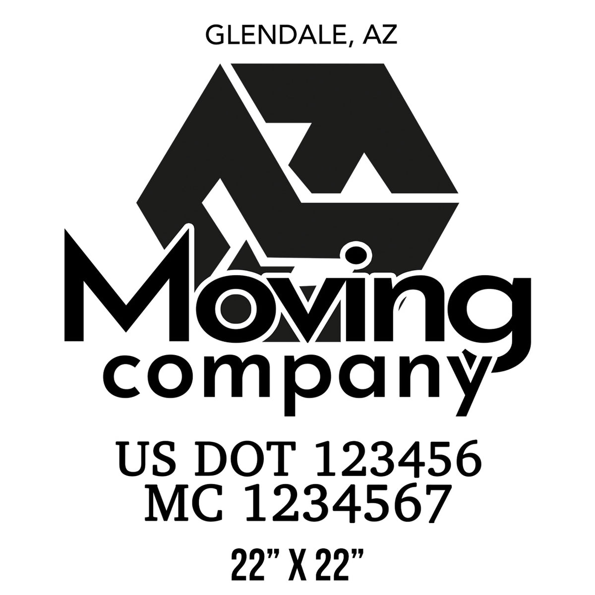 Moving Company Truck Decal, 2 Pack – US Decals