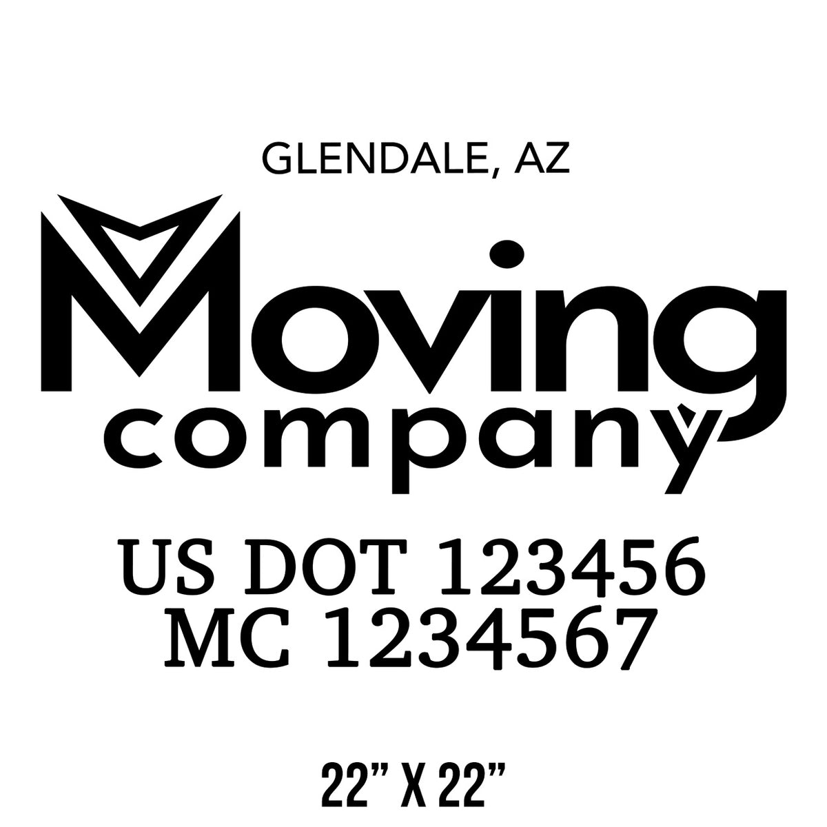 Moving Company Truck Decal, 2 Pack – US Decals