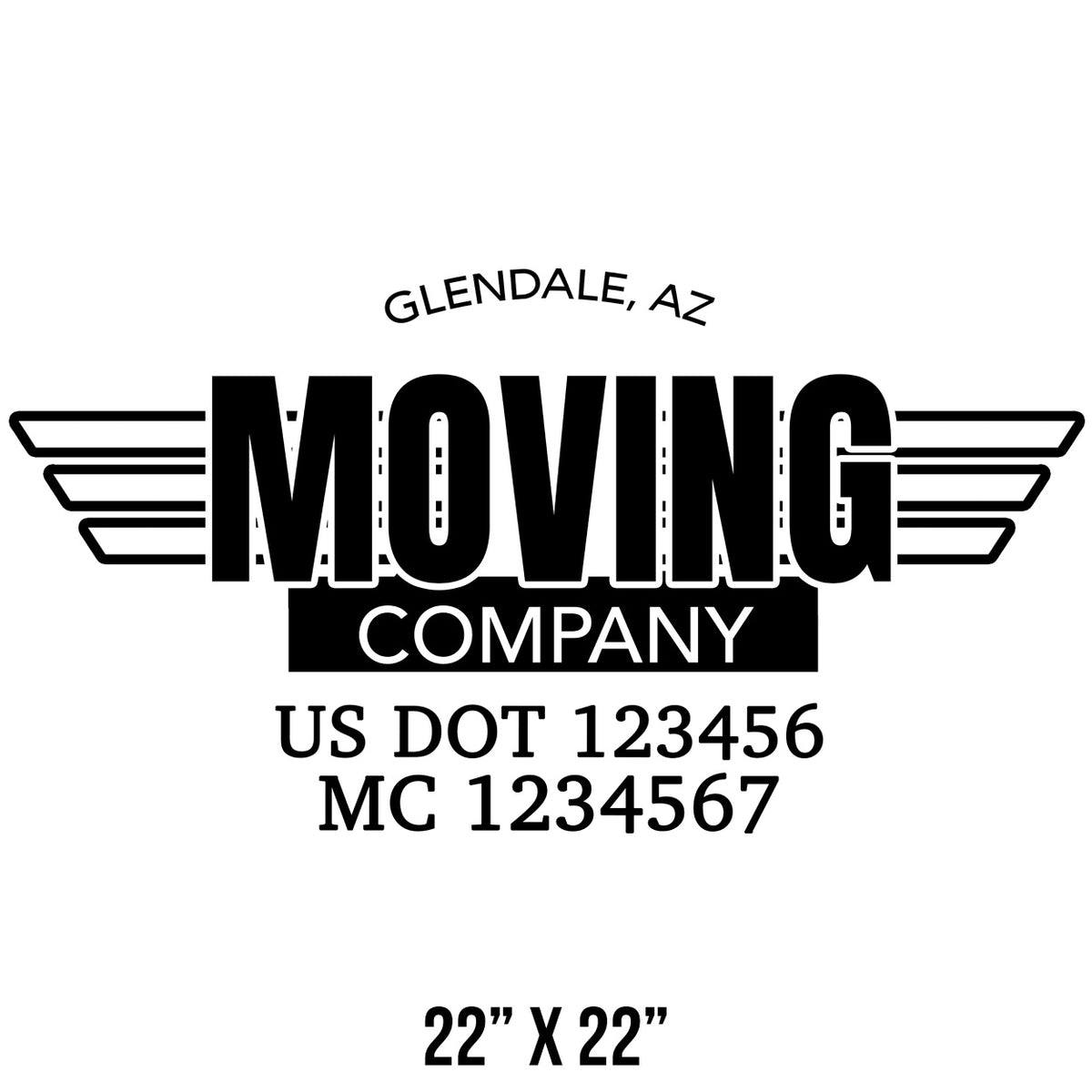 Moving Company Truck Decal, 2 Pack – US Decals