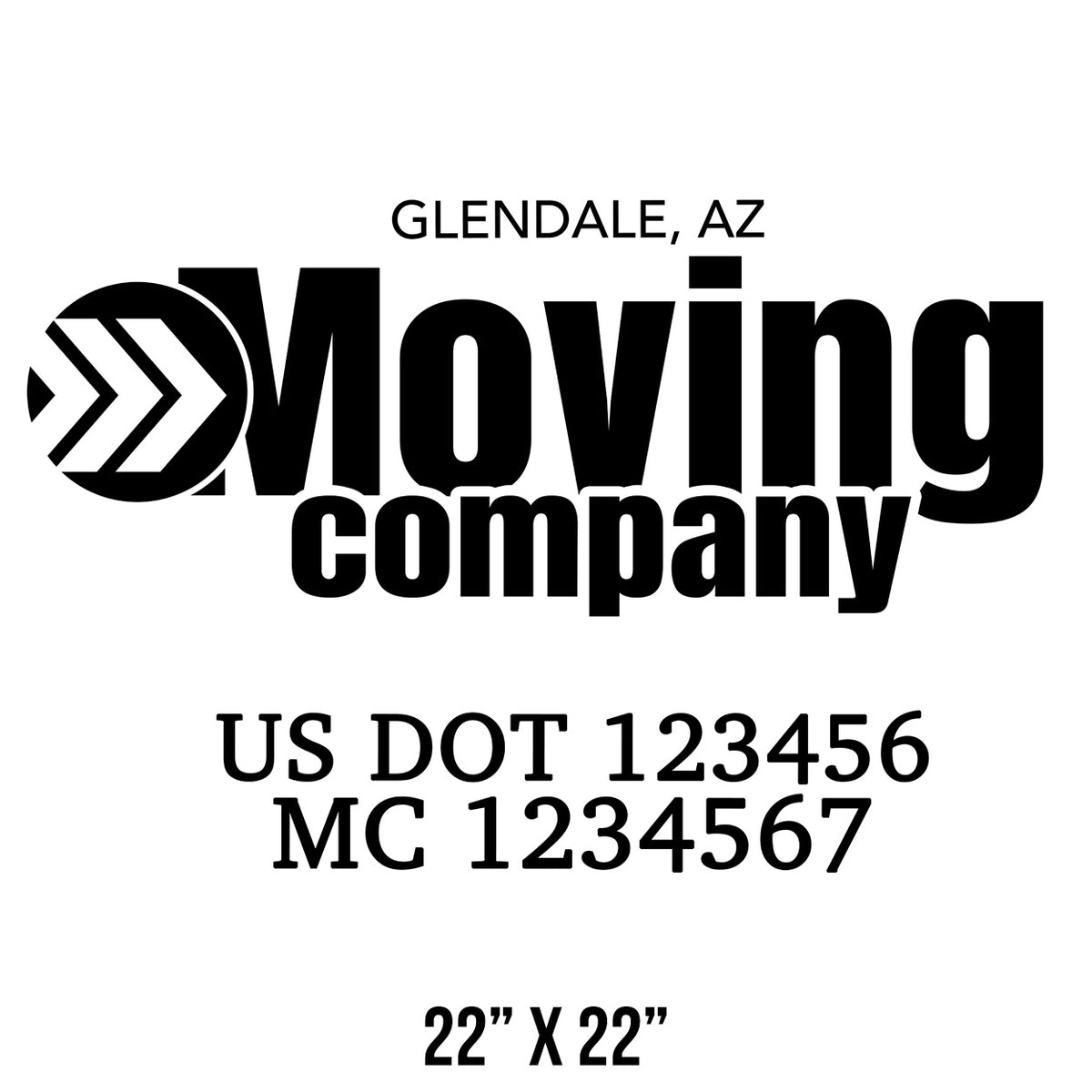 Moving Company Truck Decal, 2 Pack – US Decals
