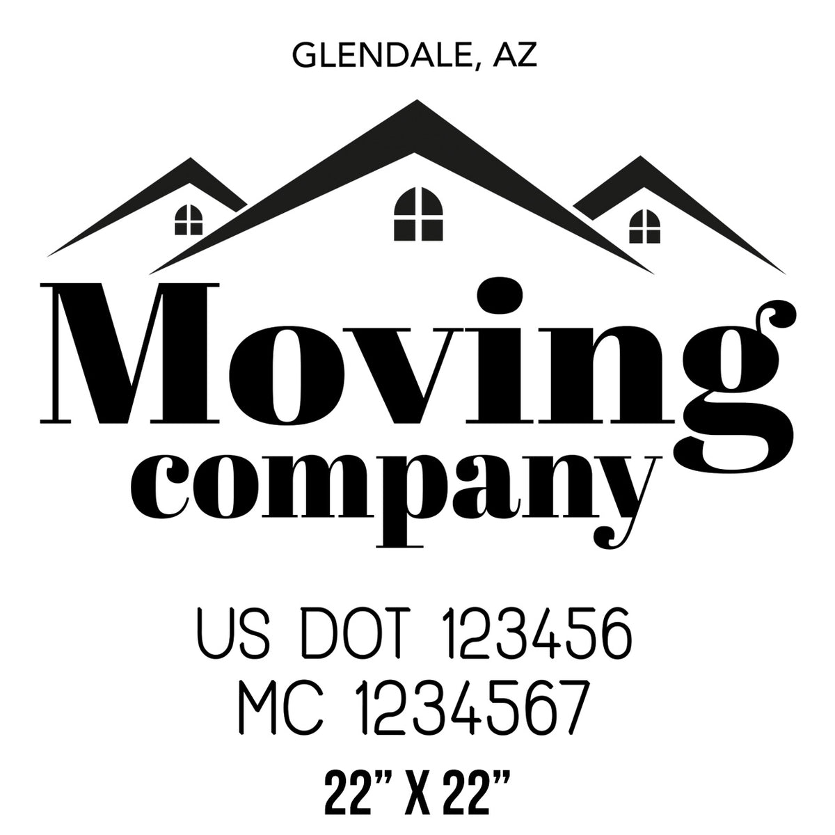 Moving Company Truck Decal, 2 Pack – US Decals