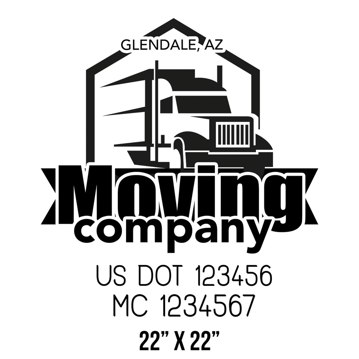 Moving Company Truck Decal, 2 Pack – US Decals