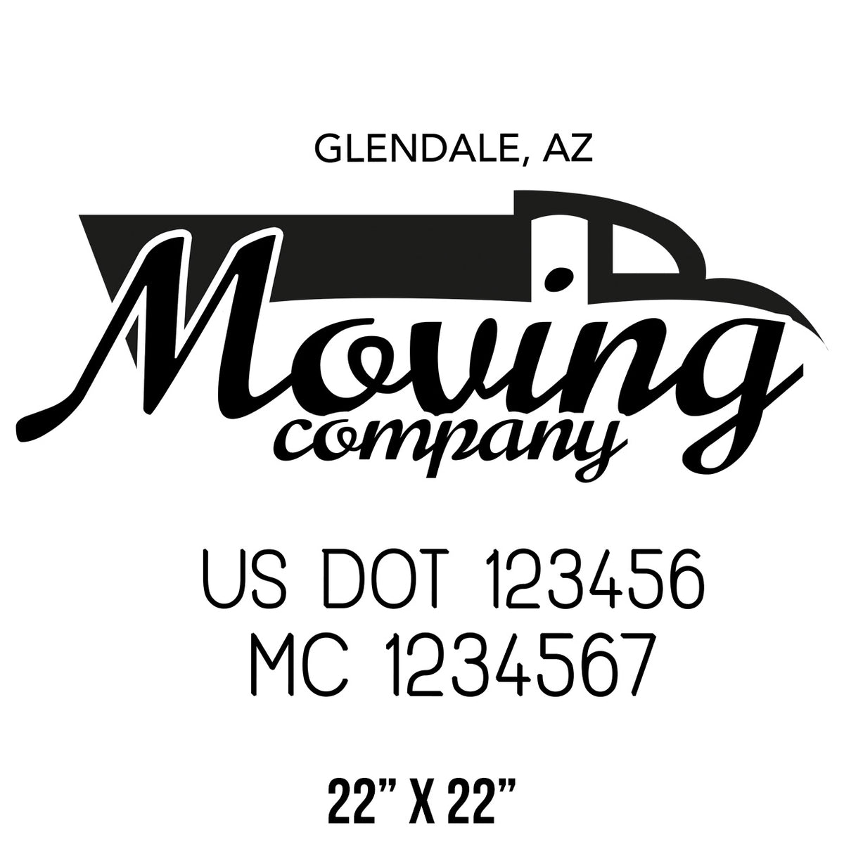 Moving Company Truck Decal, 2 Pack – US Decals