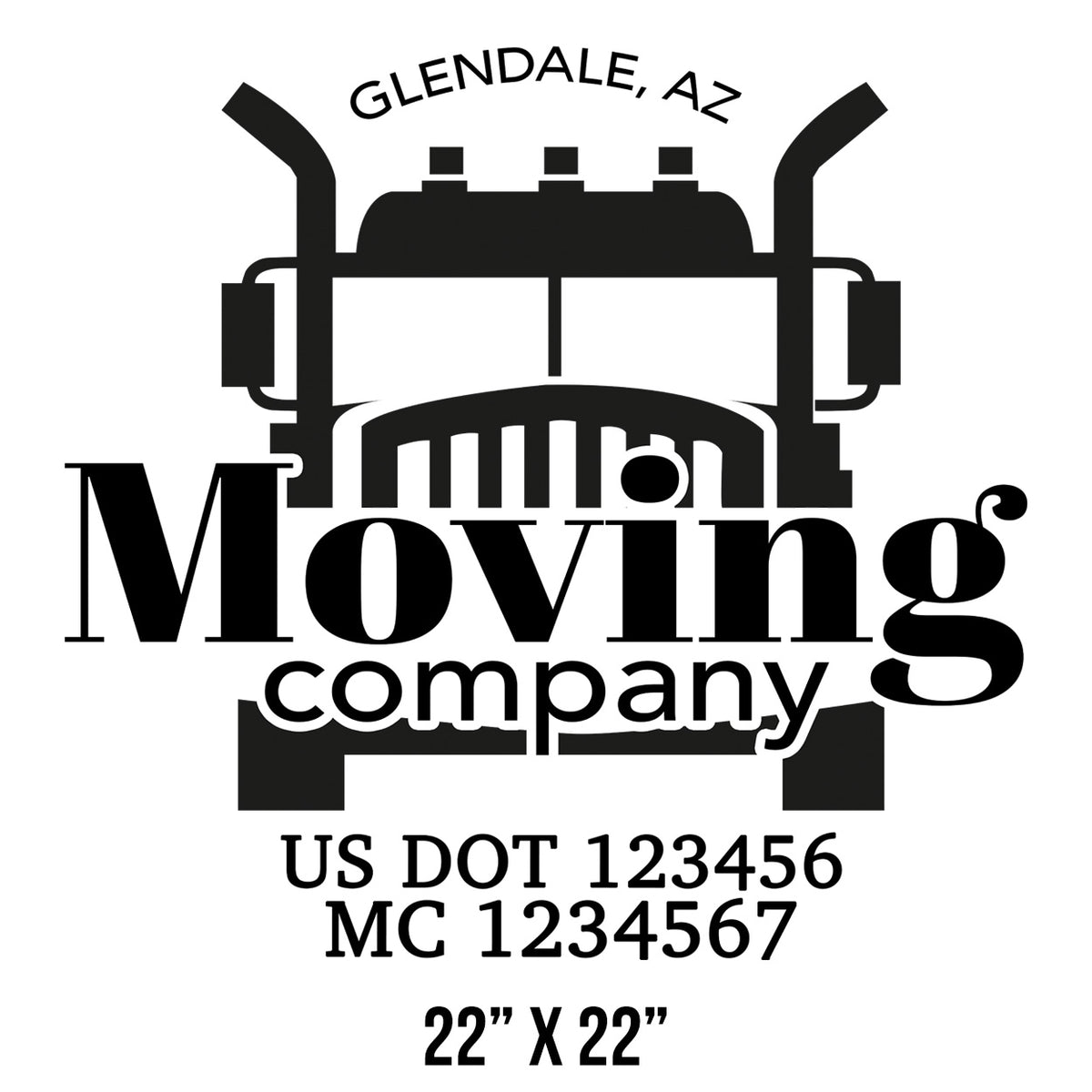 Moving Company Truck Decal, 2 Pack – US Decals