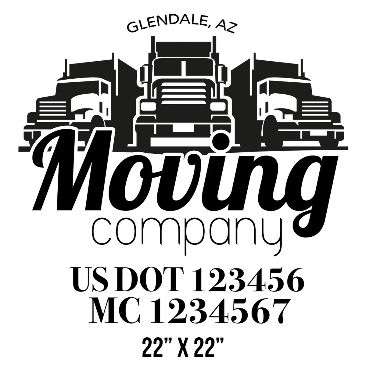 Moving Company Truck Decal, 2 Pack – US Decals